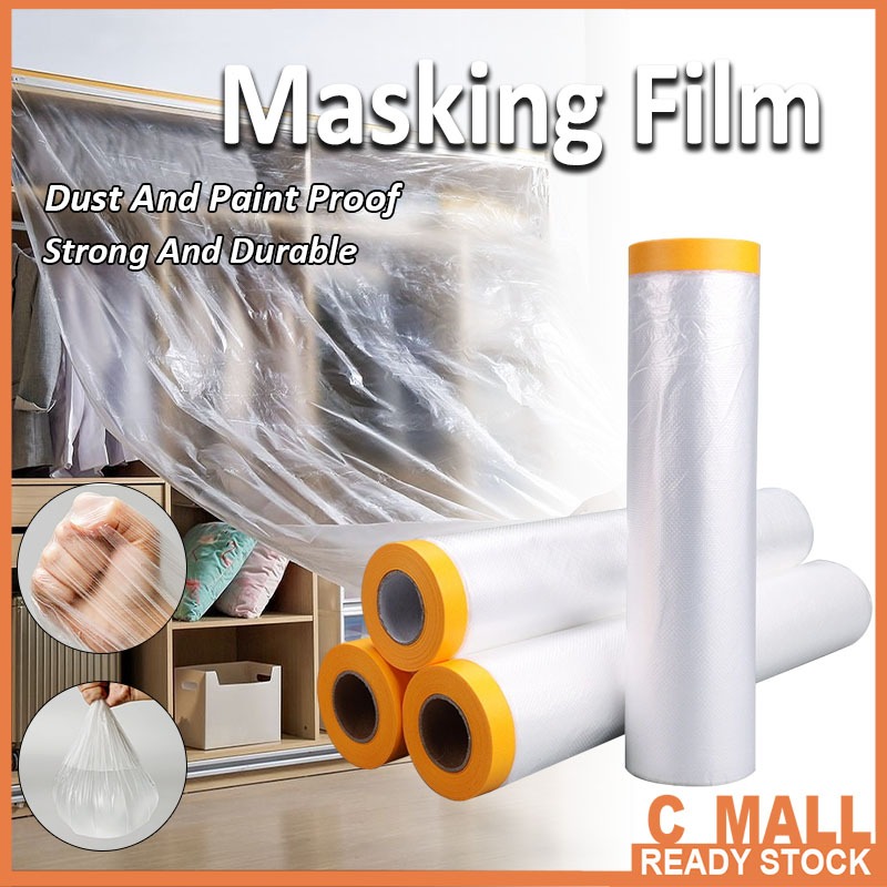 C-Mall Furniture Sofa Dust Proof Film Plastic Cover Home Protective ...