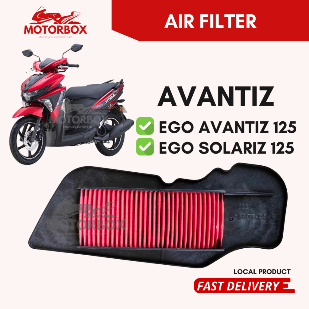 AVANTIZ 125 AIR FILTER - EGO SOLARIZ 125 SOLARIS AVANTIS ELEMENT KOTAK ...