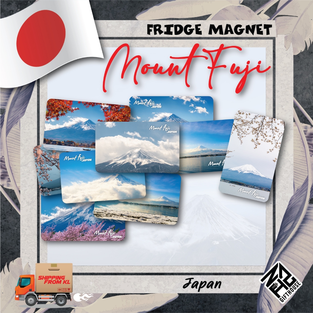 Japan Mount Fuji Gift Souvenir Fridge Magnet 9cm x 5.5cm | Shopee Malaysia