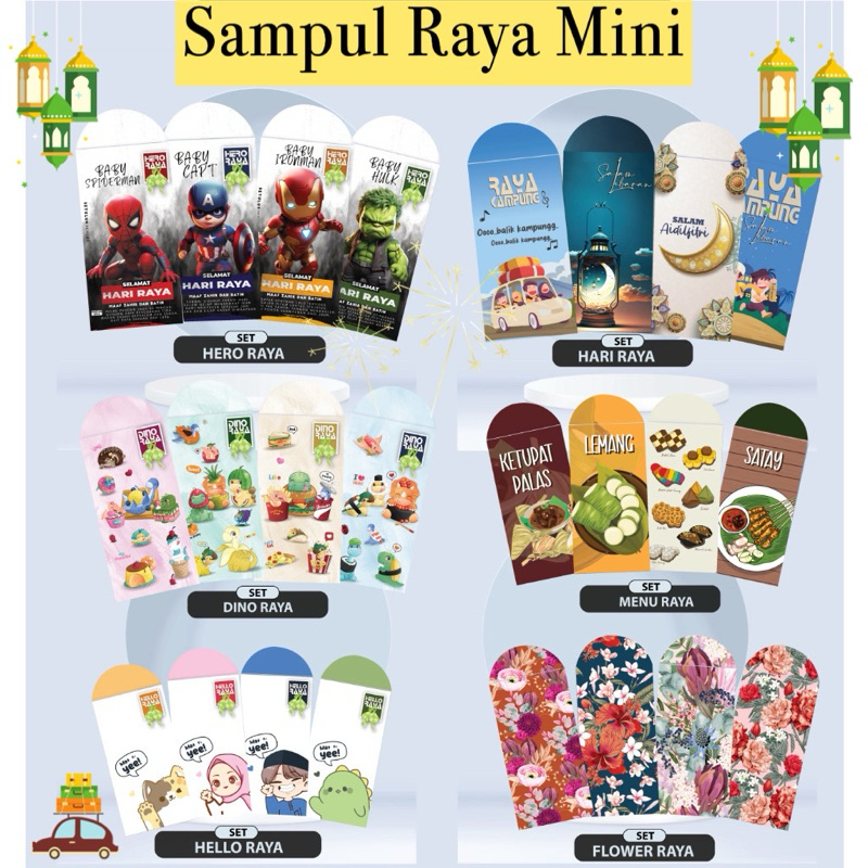 Sampul Raya MINI Viral (5PCS) | MINI SAMPUL RAYA BARU | | Shopee Malaysia