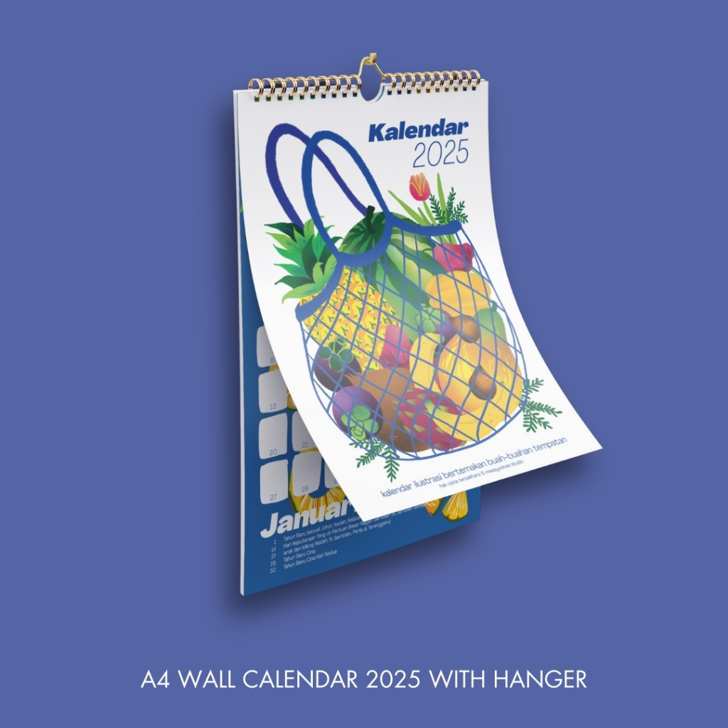Kalendar 2025 Tema Buah-Buahan Malaysia | 2025 Calendar Theme Malaysian ...