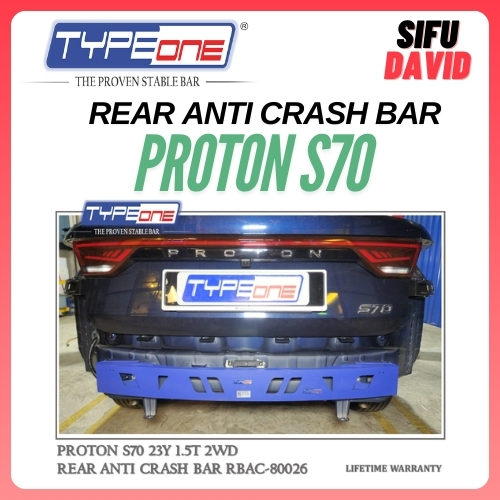 [Delivery] TypeOne Rear Anti Crash Bar for Proton S70 | Shopee Malaysia