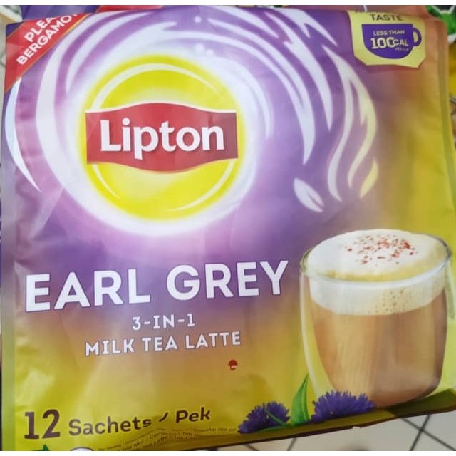 Lipton Milk Tea Latte 3 in 1 Earl Grey (12 sachets) | Shopee Malaysia