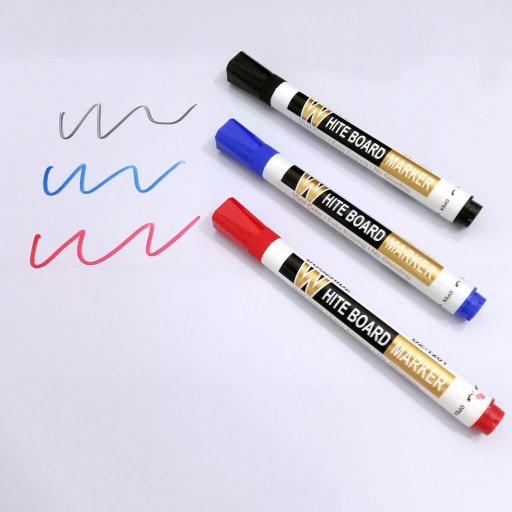 (3 Colour) Refillable White Board Marker Whiteboard Marker Pen Penanda ...