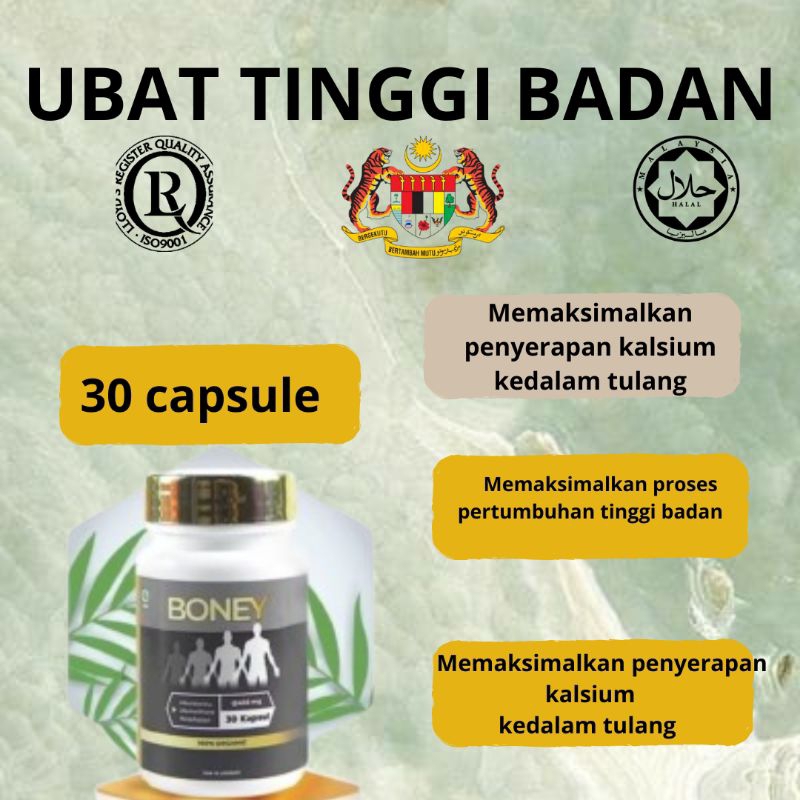 PENINGGI BADAN BONEY UBAT TINGGI ORIGINAL 100%, LULUS KKM TERLARIS DI ...
