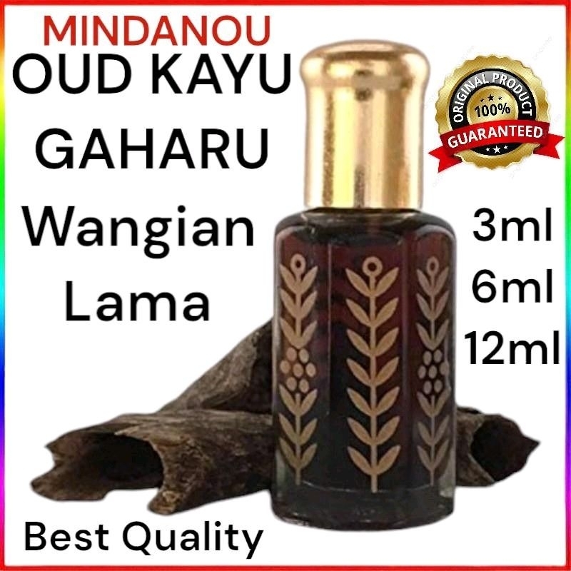 OUD MINDANOU KAYU GAHARO WANGIAN TAHAN LAMA OUD PERFUME OIL ORIGINAL 3ML,6ML,12ML HARGA MURAH ...