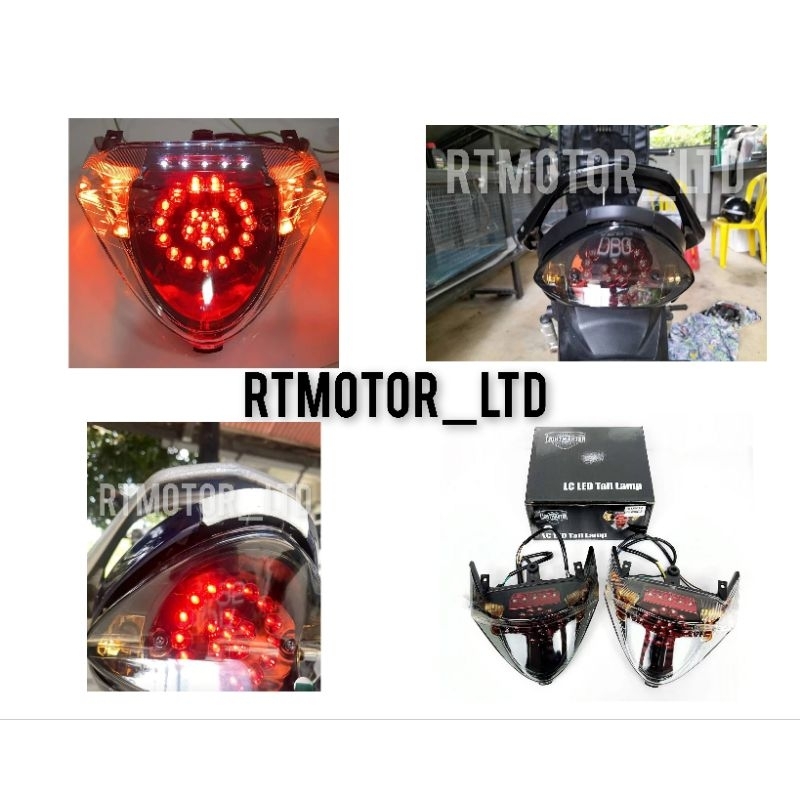 YAMAHA LC135 V1 4S TAIL LAMP LED KELIP VISS DEMAK EVO LC TAIL LAMP LED VISS LC-135 LC-V1 ...