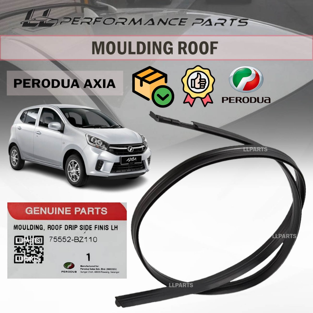 Original Perodua Axia 2014-2022 Roof Moulding Lining Rubber Outer Strip ...