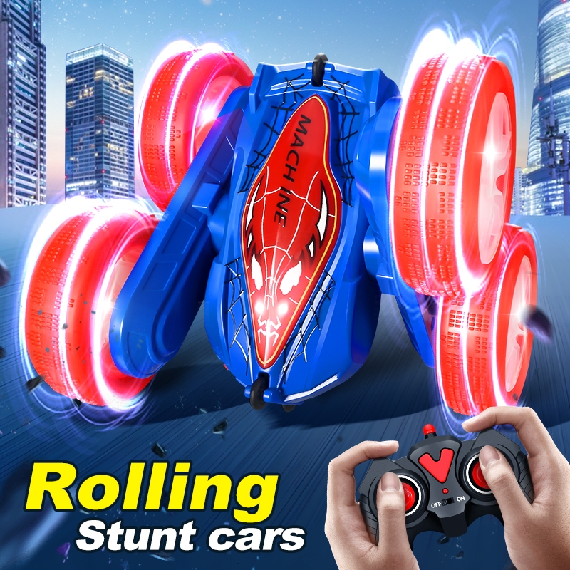 4WD Drive Remote Control Stunt Swing Arm Car Double-sided Rolling ...