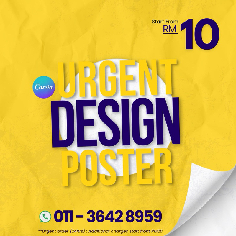 Urgent Poster Design | Shopee Malaysia