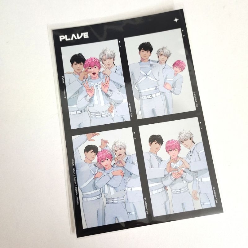 Plave official merch Bamby Eunho Hamin 4 cut photo fourshot 4cut kpop ...