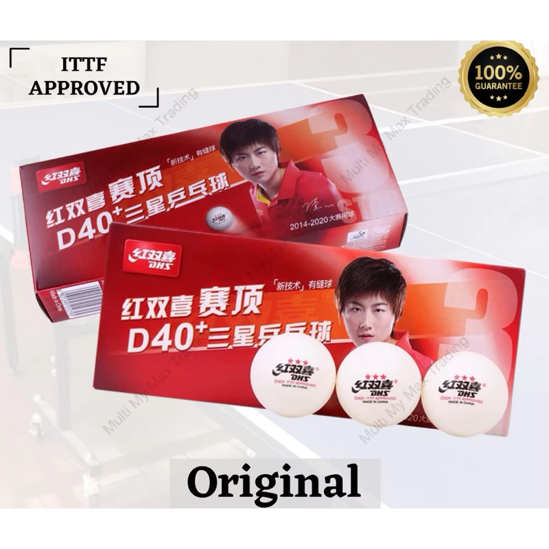 DHS 10 Pcs ABS Original Table Tennis Tournament Balls | Shopee Malaysia