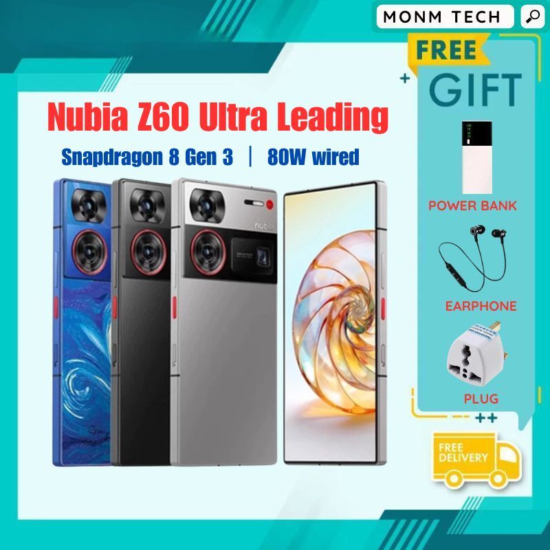 【Global Version】ZTE Nubia Z60 Ultra Leading Version/ZTE Nubia Z60 Ultra 6.8 inches Snapdragon 8 ...