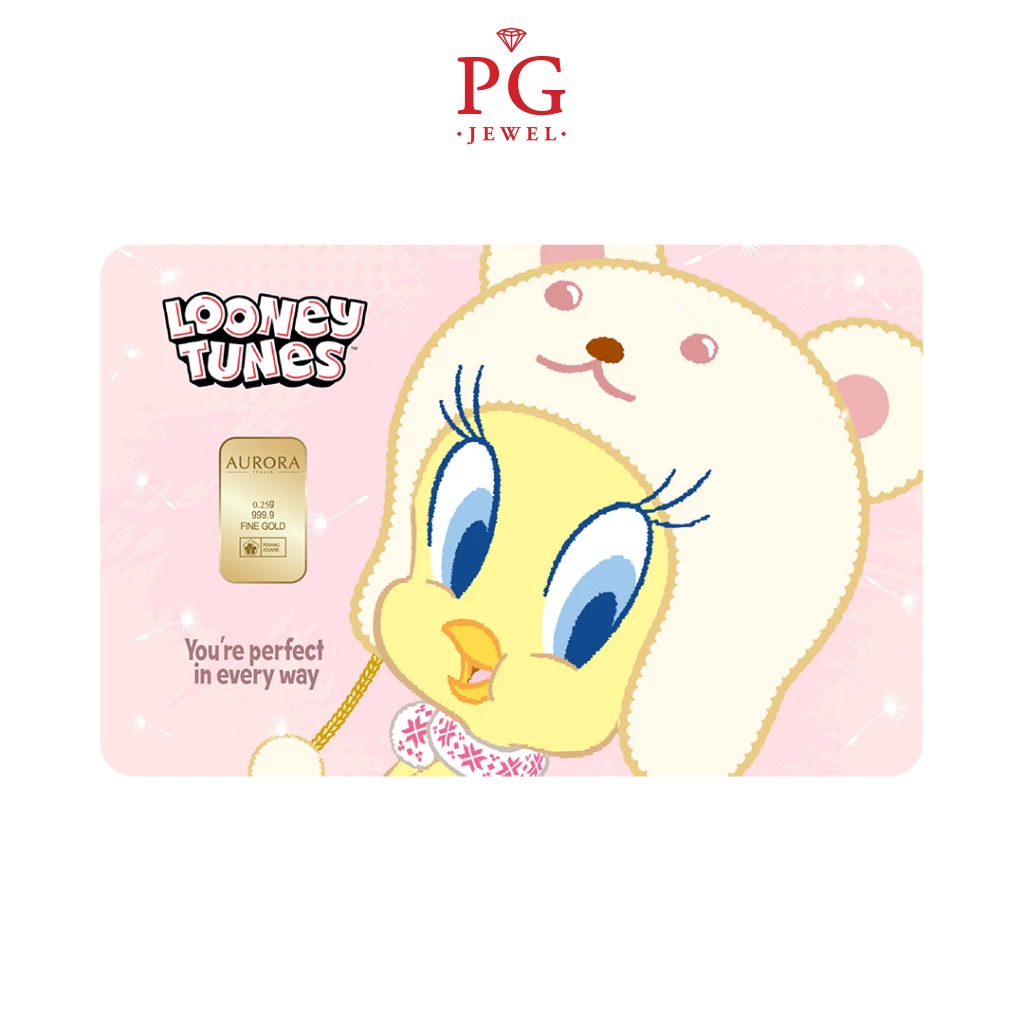 Aurora Italia's Unique 0.25g Gold Bar (Au 999.9) 24K - Tweety Limited ...
