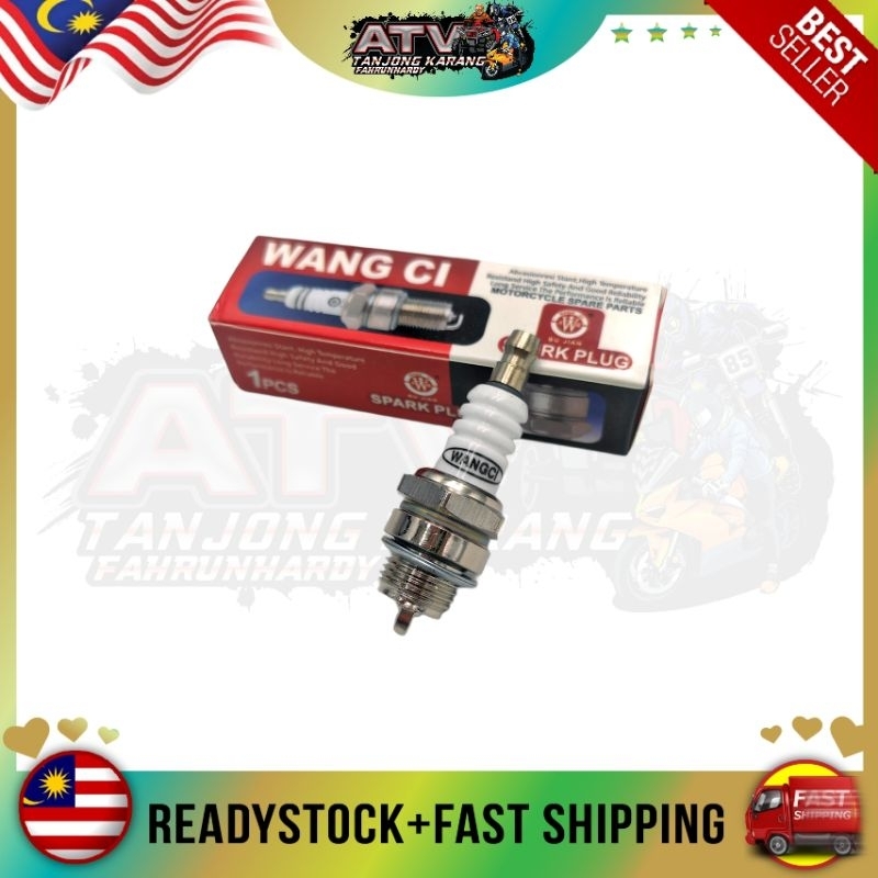 -0019-L7T Spark plug for pocket bike mini bike dirt 47cc 49cc | Shopee ...