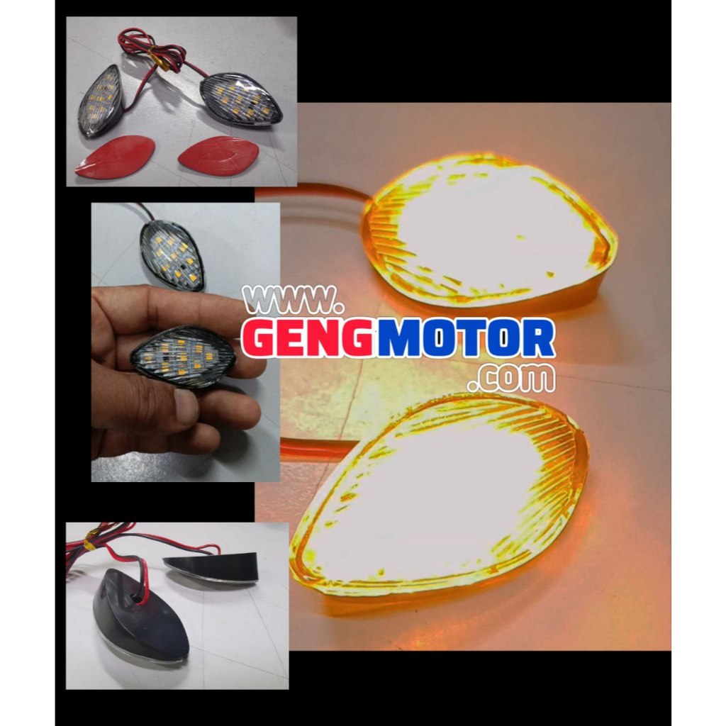 1 PAIR LED SIGNAL BULB WARNA OREN HIGH POWER ORANGE AMBER COLOUR ...