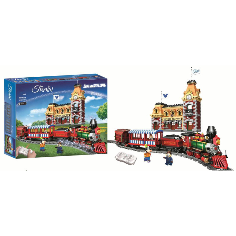 Lepin Disney Train Station Railway Building Blocks Toy Set | Shopee ...