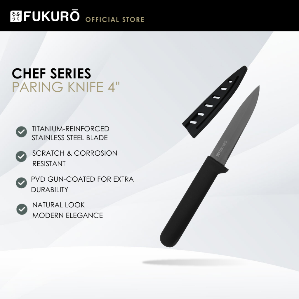 Fukuro Chef Series Stainless Steel Paring Knife (4") | Shopee Malaysia