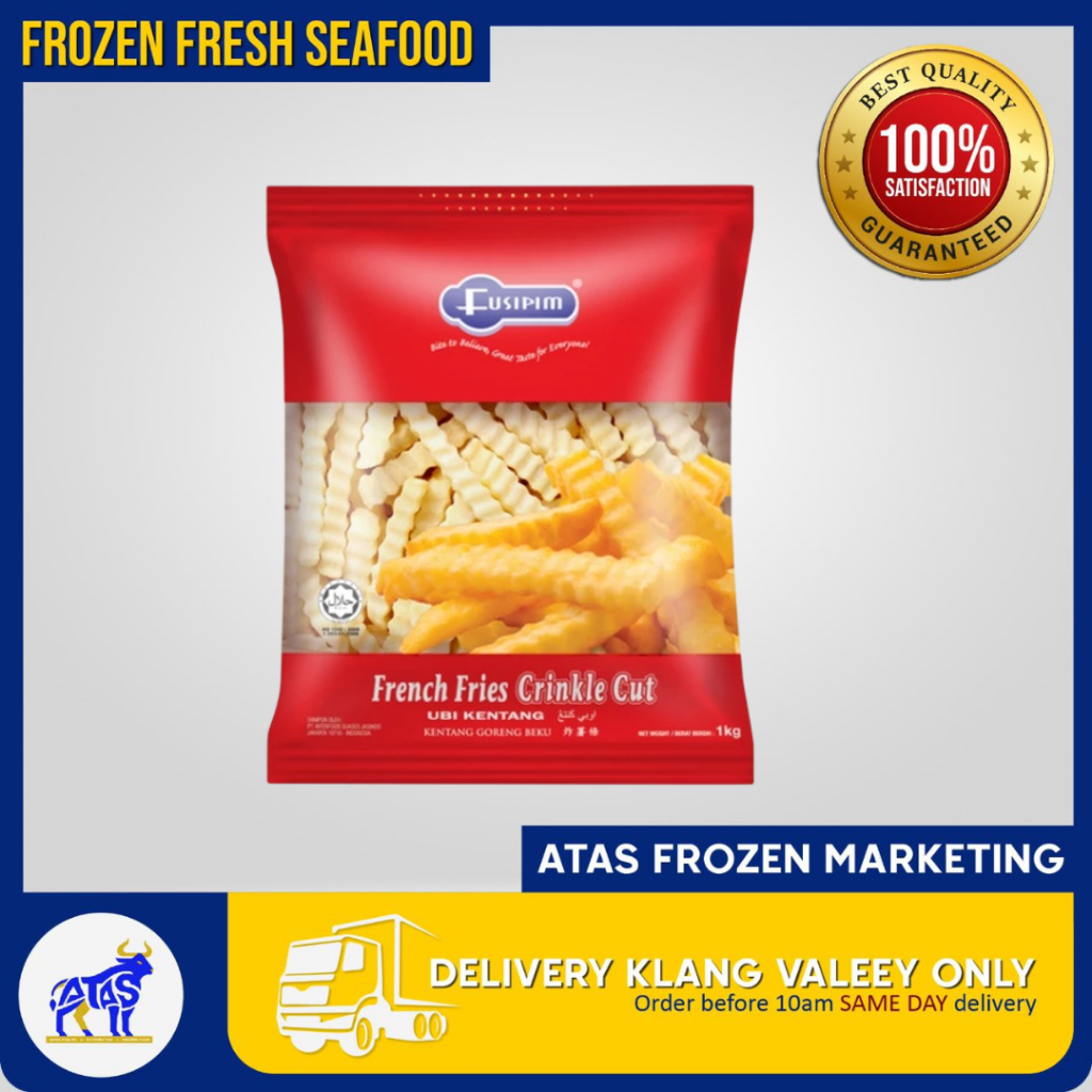 [🚚 KLANG VALLEY ONLY] FUSIPIM FRENCH FRIES CRINKLE CUT 1KG | Shopee ...