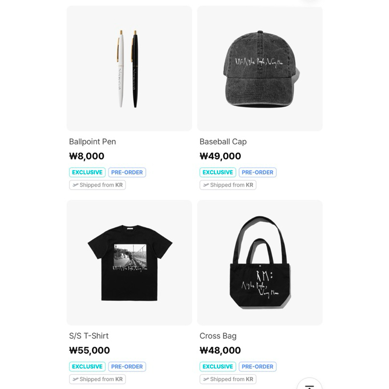 BTS RM Right People, Wrong Place RPWP official merch (sealed full set ...