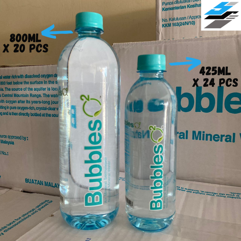 Bubbles 02 425ml x 24 bottle / Naturally Oxygenated Mineral Water ...