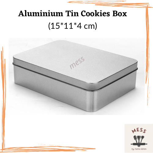 Aluminium Tin Box / Aluminium Cookies Box (15*11*4cm) | Shopee Malaysia