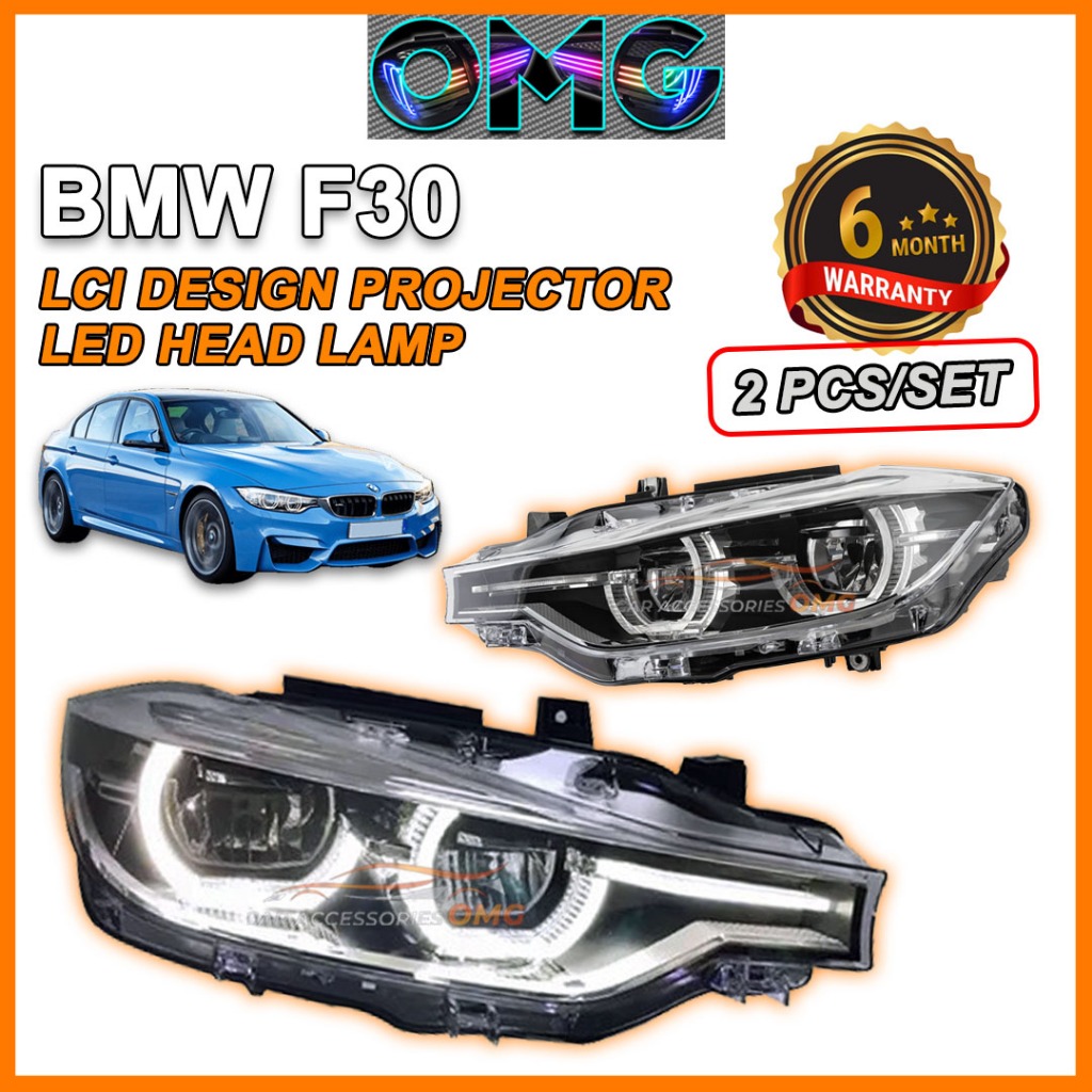 BMW f30 Headlamp Facelift LCI Headlight F30 Headlights Full LED ...