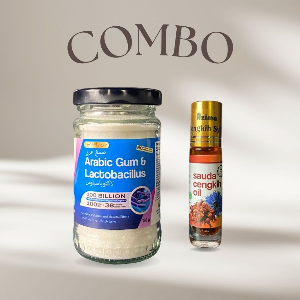 Getah Arab (Arabic Gum) Lactobacillus | 120g termasuk bekas | Getah ...