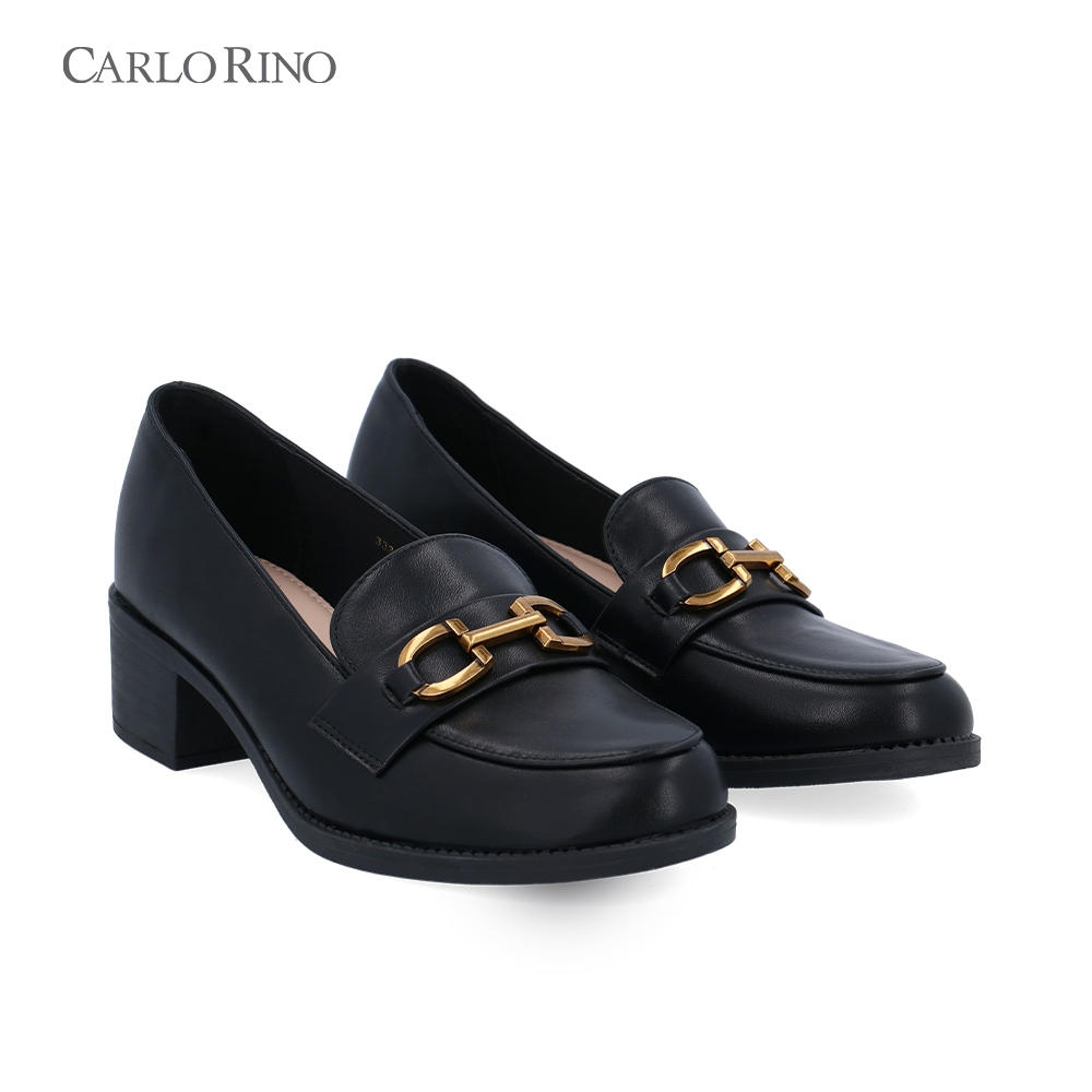 Carlo Rino Elizabeth Loafers - Black | Shopee Malaysia