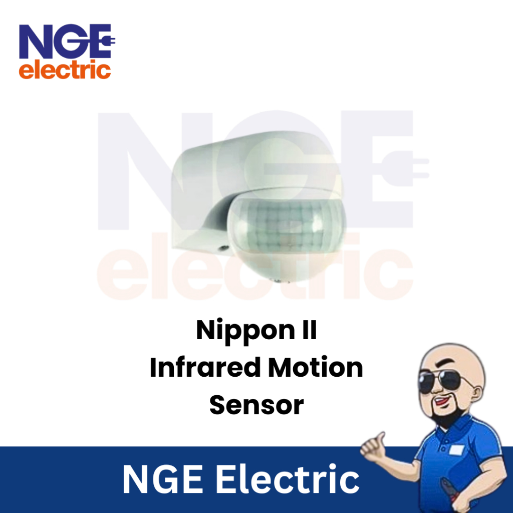 Nippon II Infrared Motion Sensor 180 Degree Outdoor Ip44 Security ...
