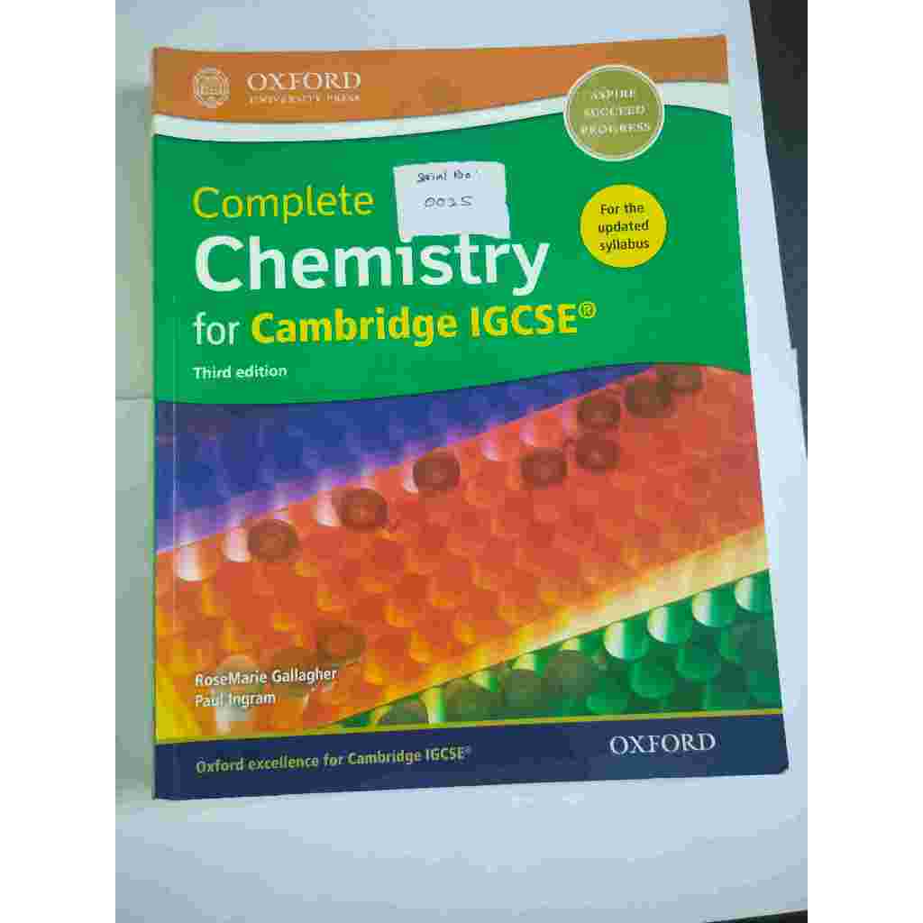 [Second Hand Book] Oxford Complete Chemistry for Cambridge IGCSE Third ...