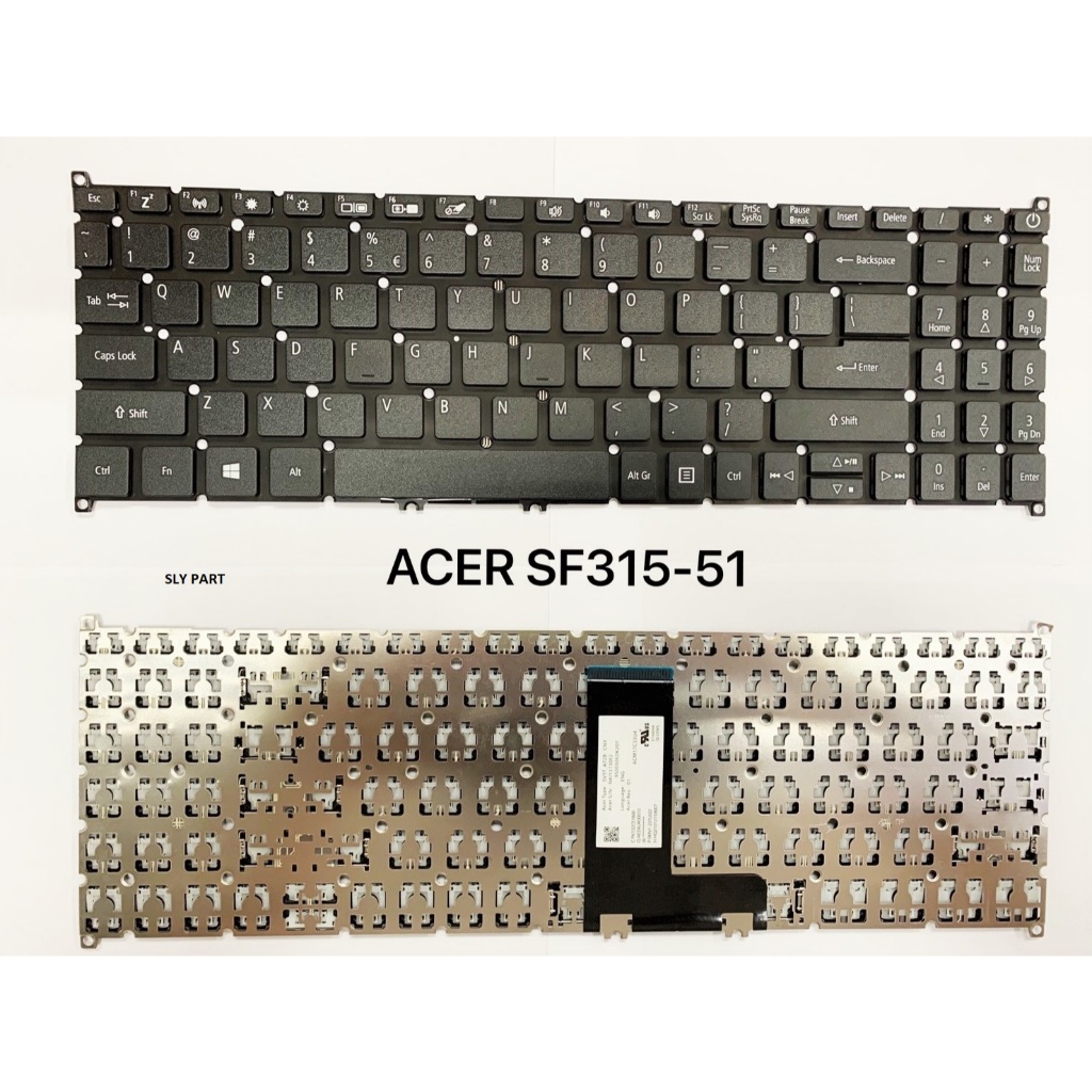 KEYBOARD FOR ACER ASPIRE A515-52 A515-52G A315 / A515 52 A515 52G SF315 ...