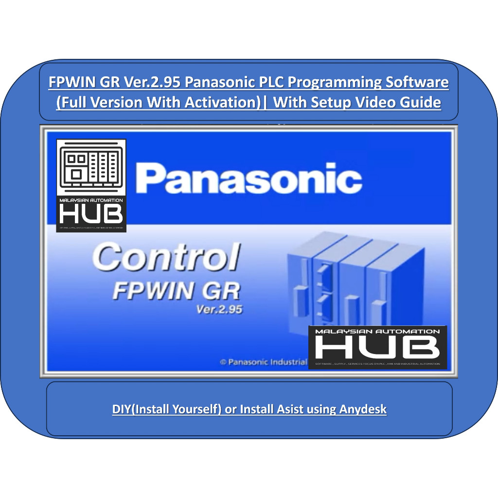 FPWIN GR Ver.2.95 | Pansonic PLC Programming Software (Full Version) | With Setup Video Guide ...