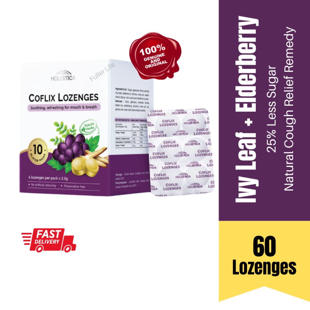 Eldon HOLISTICA Coflix Lozenges (60s) | Natural Cough Relief Remedy(EXP ...