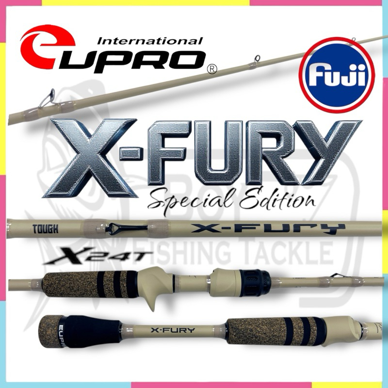 2025 EUPRO X-FURY SPINNING BAITCASTING FISHING ROD SILENT KILLER ...