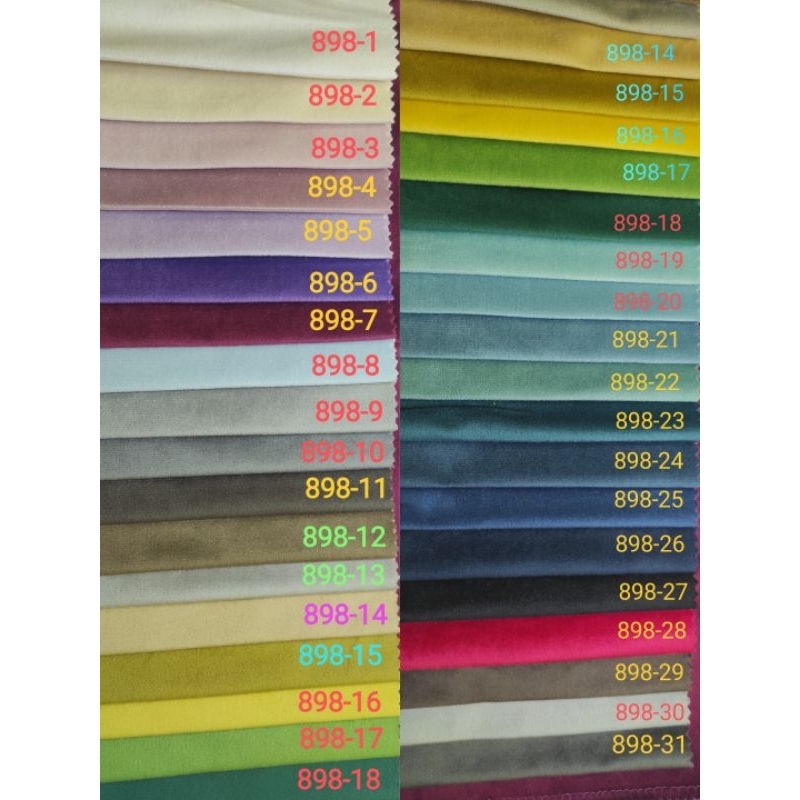 FABRIC VELVET / KAIN BALDU KUALITI TERBAIK PELBAGAI WARNA (bidang 58 ...