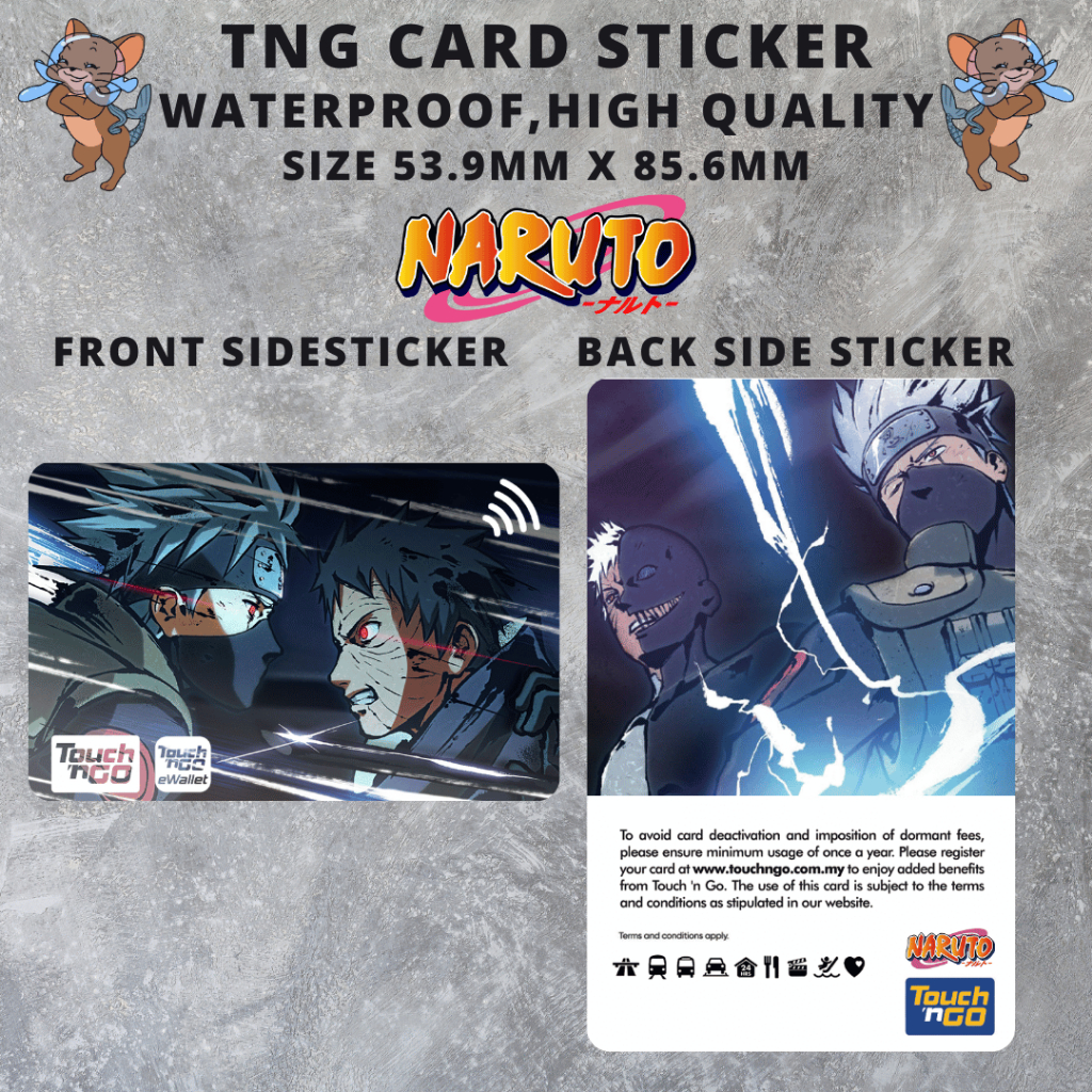 Kakashi Obito - Card Sticker/Touch n Go Card Sticker Cover | Shopee ...
