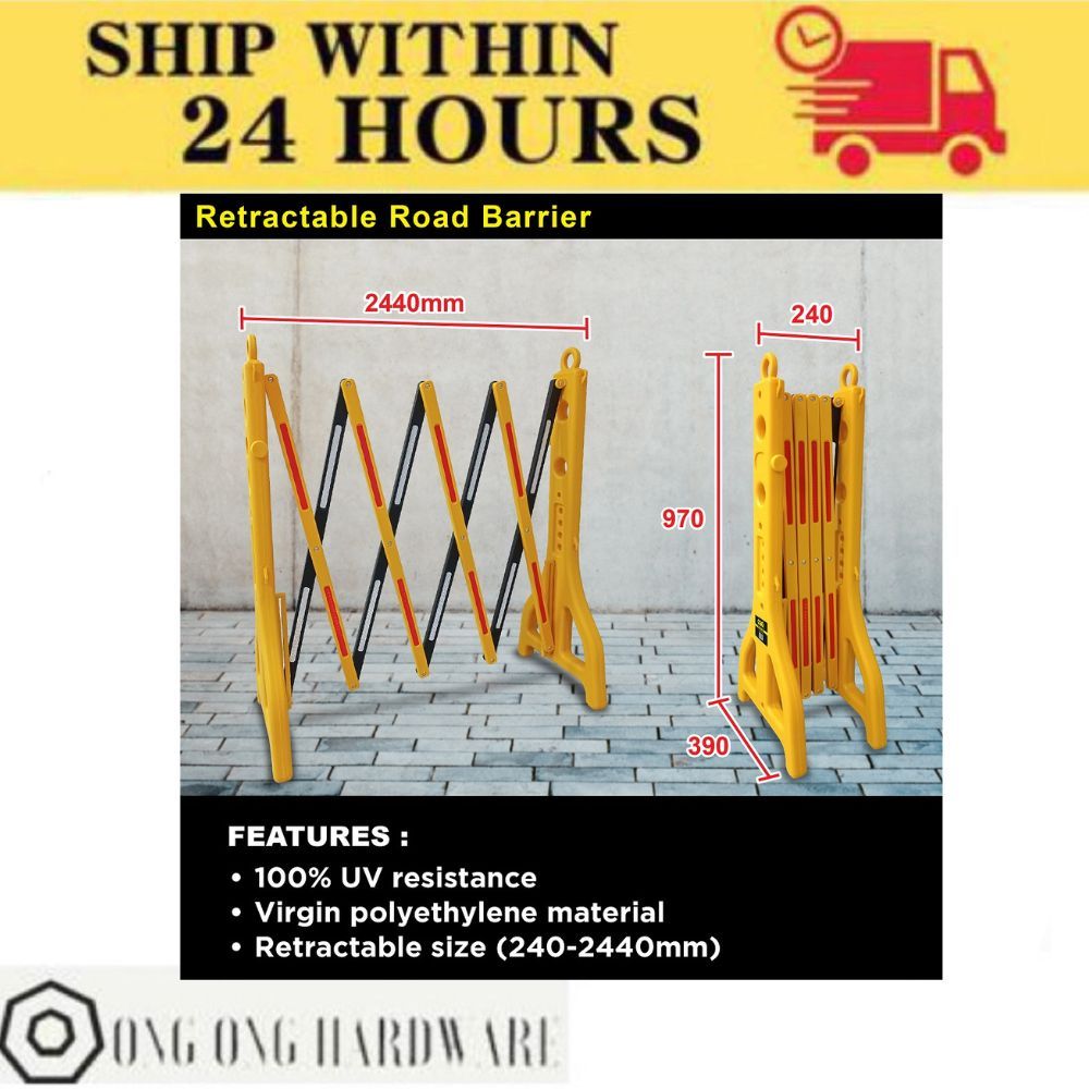 2.5M SAFETY DIVIDER FOR ROAD BARRIER GATE SAFETY BARRICADE | Shopee ...