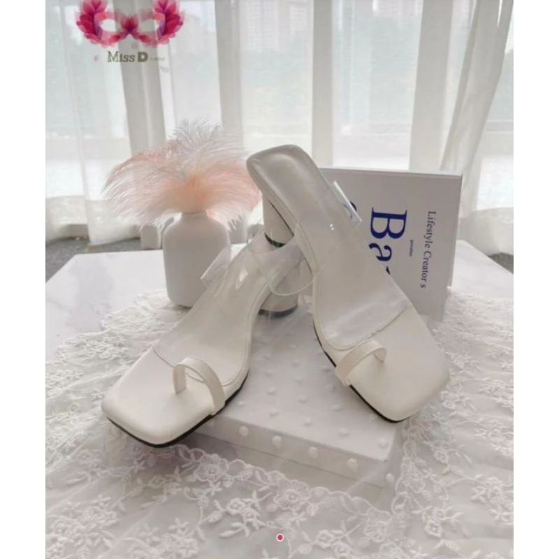 WH White Transparent PVC Heels | Shopee Malaysia