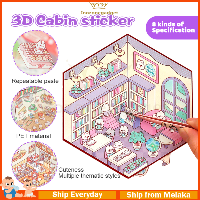 One Set Cute Journal Stickers White Card Sticker Paper Scrapbooking ...