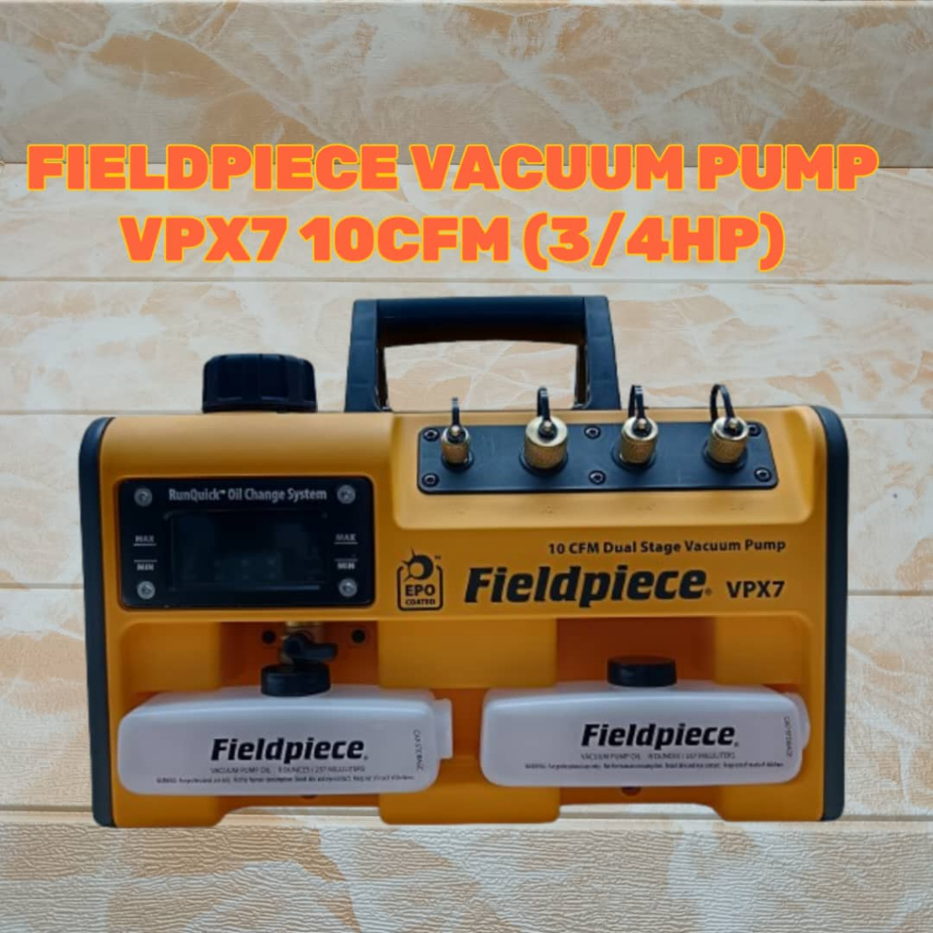 FIELDPIECE vakum pam VPX7 10CFM (3/4HP) refrigeration & aircond vacuum ...