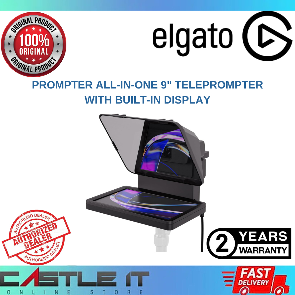 Elgato Prompter All-in-One 9" Teleprompter with Built-in Display ...