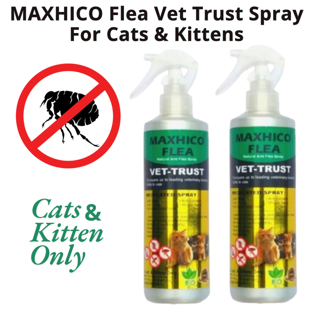 MAXHICO FLEA VET-TRUST Semburan Anti Kutu Untuk Kucing / Natural Anti ...