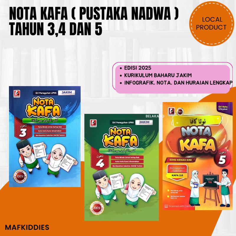 NOTA KAFA TAHUN 3,4, dan 5 - Buku Rujukan UPKK/UPSRA/PSRA Silibus JAKIM ...