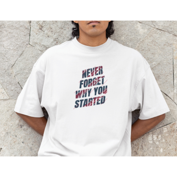 Oversize T-Shirt High Quality 240 gram Ultimate Siro Cotton Oversized Fit T-Shirt (NEVER FORGET ...