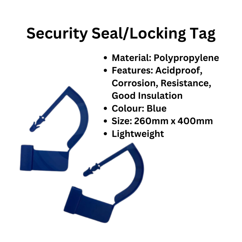50 PCS PLASTIC SECURITY SEAL | LOCKING TAG | PADLOCK | DISPOSABLE ...