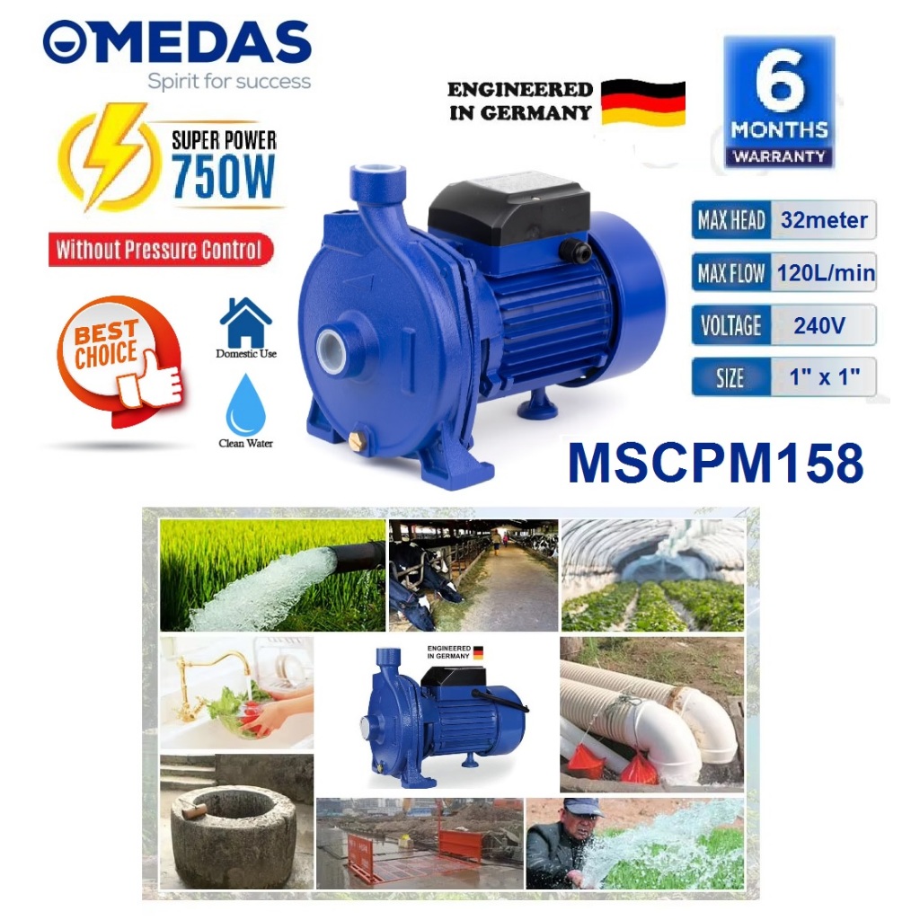 Medas CPM158 Centrifugal Water Pump 1.0Hp / 0.75kW | Shopee Malaysia