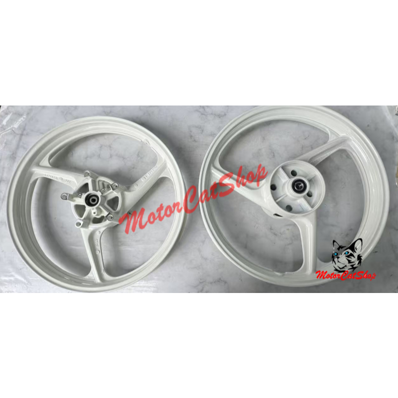 Enkei Sport Rim 3 Batang Yamaha Y16 ABS (White) Size (Front 1.6 Rear1.6) | Shopee Malaysia