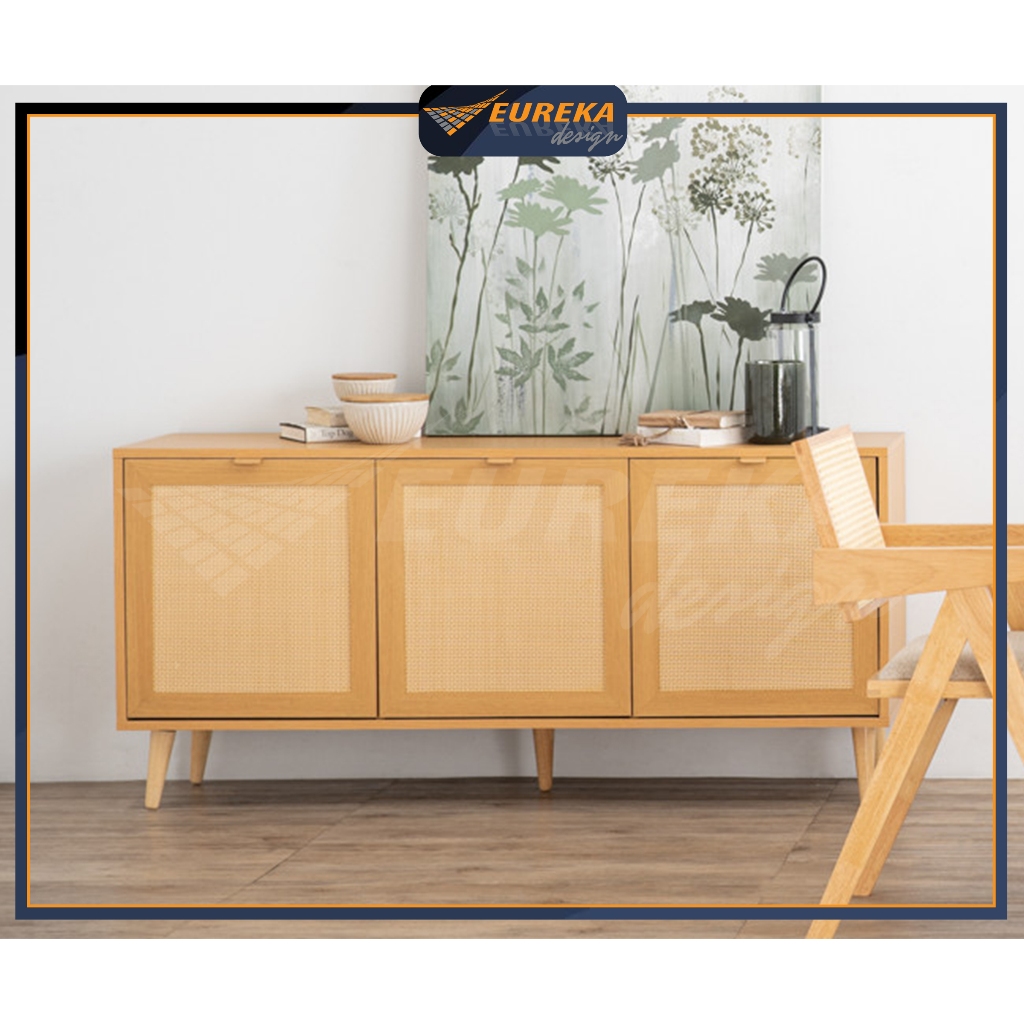 5ft Sideboard Hall Cabinet Storage Modern Wood / Almari Kabinet DUDLEY ...