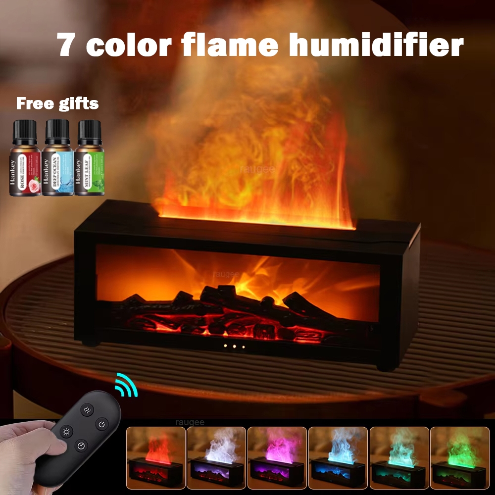 Air Humidifier Essential Oils Humidifiers Home Aroma Humidifier Flame ...